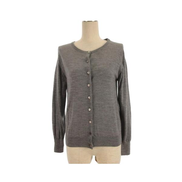シス Sheth カーディガン ニット ウール 長袖 1 グレー 251209E レディース【表記サイズ】1号【実寸サイズ】肩幅：36cm　身幅：40cm　着丈：49cm　袖丈：56cm　　【素材】毛100％【色】グレー【状態】多少使用感が...