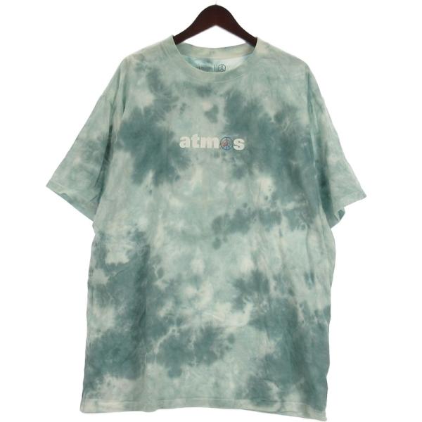 アトモス atmos x Sean Wotherspoon TIE DYE TEE タイダイ柄 ロゴ Tシャツ 半袖 ブルー系 XXL メンズ【ブランド】アトモス atmos【表記サイズ】XXL【実寸サイズ】肩幅：55cm　身幅：60cm　...
