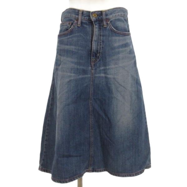 ドミンゴ Domingo ブロカント Brocante デニムスカート ロング インディゴ 1 レディース【ブランド】ドミンゴ Domingo【表記サイズ】1【実寸サイズ】ウエスト：72cm　ヒップ：88cm　スカート丈：65cm　　【素材...