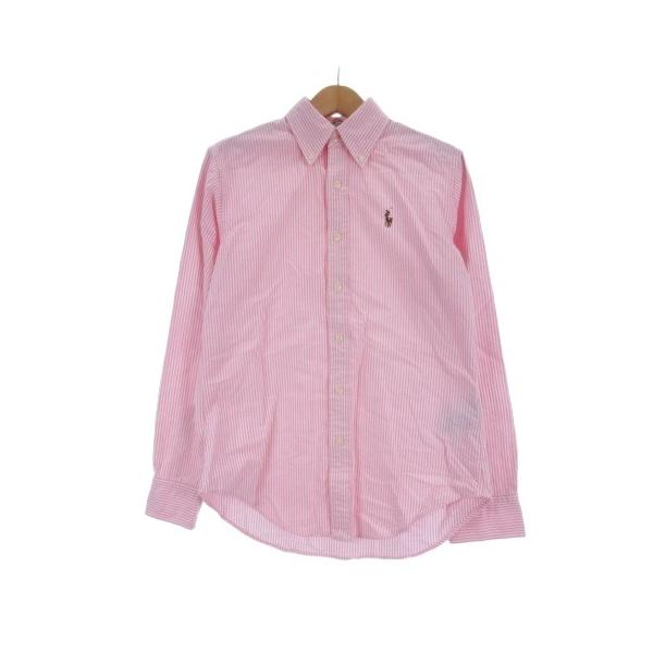 ラルフローレン RALPH LAUREN ストライプ ボタンダウンシャツ トップス 男の子 2 155/84A ピンク ■FF キッズ【ブランド】ラルフローレン RALPH LAUREN【表記サイズ】2（155/84A）【実寸サイズ】肩幅：...