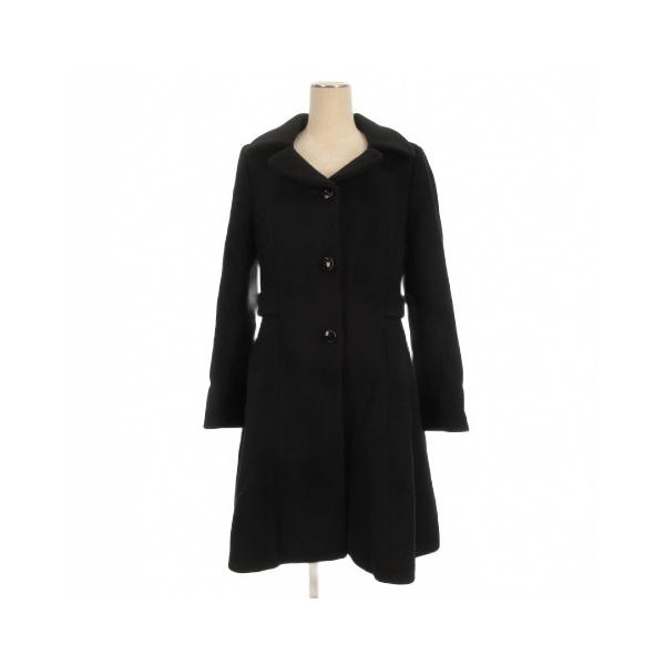 マーリエパーエフデ Maglie par ef-de コート ウール 11 ブラック 260116E ■TC レディース【ブランド】マーリエパーエフデ Maglie par ef-de【表記サイズ】11【実寸サイズ】肩幅：37cm　身幅：4...