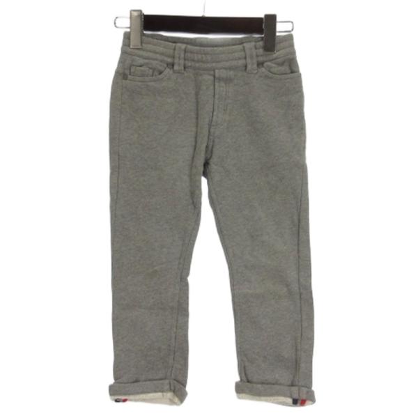 モンクレール MONCLER PANTALONE スウェット パンツ 裏起毛 グレー 5 112cm ■TC キッズ【ブランド】モンクレール MONCLER【表記サイズ】5/112cm【実寸サイズ】ウエスト：56cm　もも幅：19cm　裾幅...