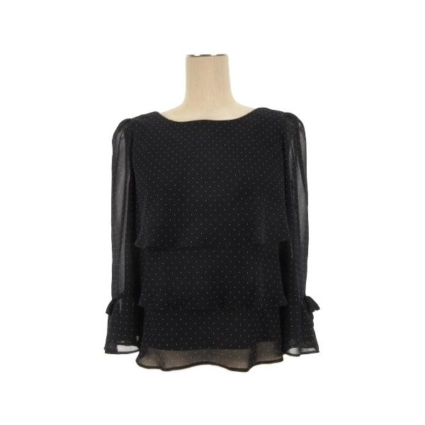 エムズグレイシー M'S GRACY ドット ブラウス シフォン 38 ネイビー 260210E レディース【ブランド】エムズグレイシー M'S GRACY【表記サイズ】38【実寸サイズ】肩幅：34cm　身幅：43cm　着丈：45cm　袖丈...