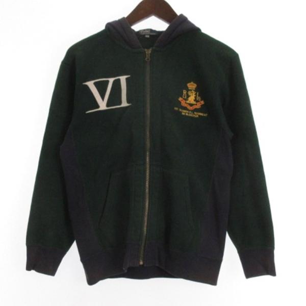 ポロ バイ ラルフローレン Polo by Ralph Lauren スウェット ジップ パーカー グリーン ネイビー 150 キッズ【ブランド】ポロ バイ ラルフローレン Polo by Ralph Lauren【表記サイズ】150【実寸...