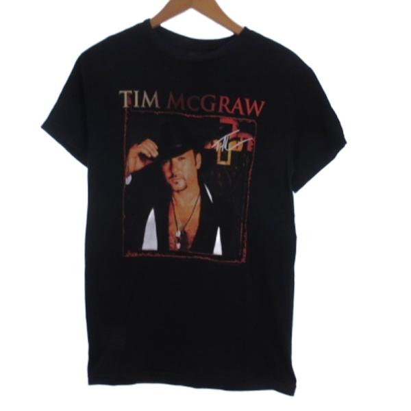 Tim McGraw CINDER BLOCK Tシャツ プリント 半袖 ブラック S ■GY12 メンズ【表記サイズ】S【実寸サイズ】肩幅：44cm　身幅：41cm　着丈：69.5cm　袖丈：16.5cm　　【素材】コットン【色】ブラック...