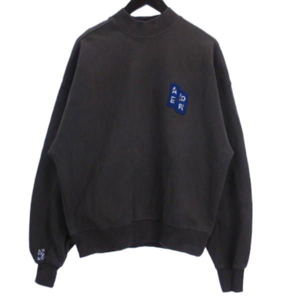 ADER ワンポイント トレーナー グレー 1 ■GY12 メンズ【表記サイズ】1【実寸サイズ】肩幅：63cm　身幅：59cm　着丈：63cm　袖丈：61cm　　【素材】コットン ポリエステル【色】グレー【状態】・肩から腕部分色褪せあり　※...