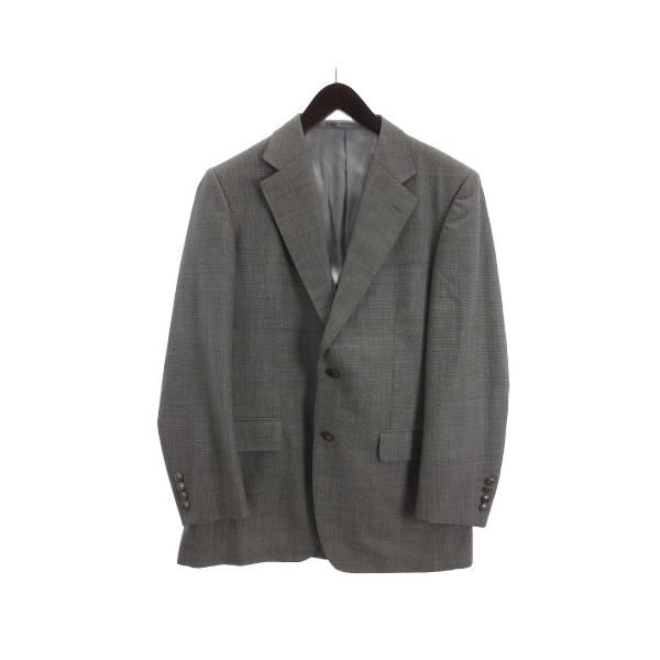 アクアスキュータム AQUASCUTUM ウール テーラードジャケット シングル 総裏 94A6 グレー ■GY12 メンズ【ブランド】アクアスキュータム AQUASCUTUM【表記サイズ】94A6【実寸サイズ】肩幅：45cm　身幅：54c...