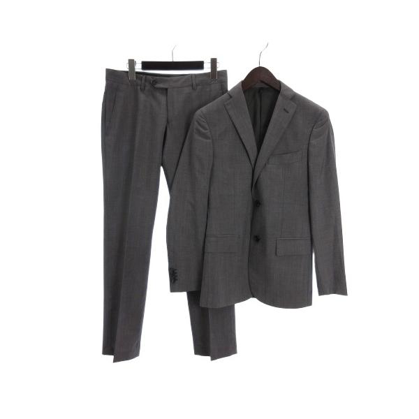 シップス SHIPS TONELLO スーツ セットアップ ウール ジャケット パンツ 42 イタリア製 グレー ■GY12 メンズ【ブランド】シップス SHIPS【表記サイズ】42【実寸サイズ】ジャケット 肩幅：41cm　ジャケット 身幅...