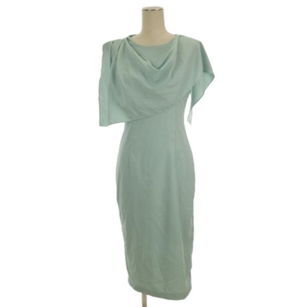 DINT ドレス ワンピース ひざ丈 グリーン UK10 ■GY12 レディース【表記サイズ】UK10【実寸サイズ】肩幅：37cm　身幅：41cm　総丈：108cm　　【色】グリーン系【状態】多少の使用感がございますが、目立ったダメージはな...
