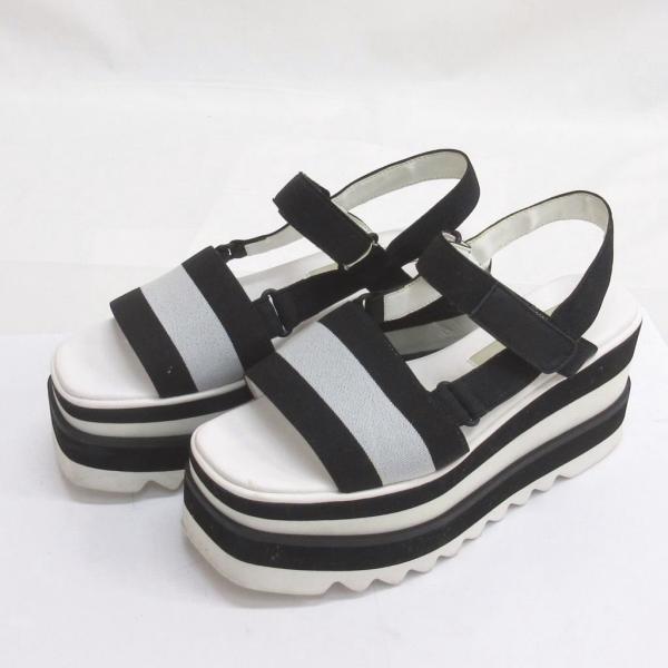 ステラマッカートニー STELLA McCARTNEY エリス プラットフォーム サンダル 厚底 ホワイト 37 24cm ■GY62 レディース【ブランド】ステラマッカートニー STELLA McCARTNEY【表記サイズ】37/24cm...