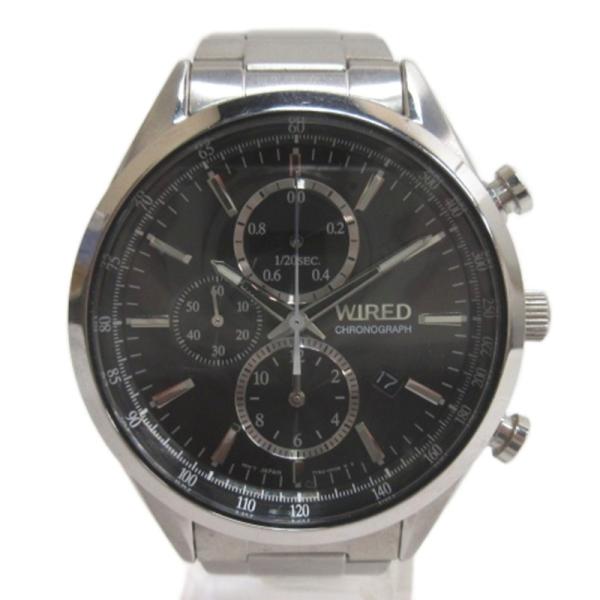 ワイアード WIRED クロノグラフ 腕時計 クォーツ 7T92-0SM0 ■GY74 メンズ【ブランド】ワイアード WIRED【実寸サイズ】バンド幅：1.8cm　腕周り：15cm　ケース・タテ：49mm　ケース・ヨコ（リューズは除く）：4...