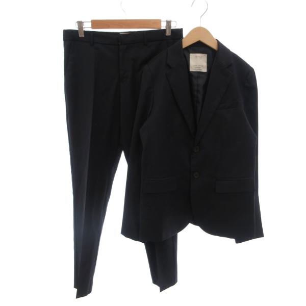 ザラ ZARA セットアップ スーツ  ウール 164 ネイビー 無地 ノッチドラペル 長袖 /MX ■GY74 キッズ【ブランド】ザラ ZARA【表記サイズ】164【実寸サイズ】ジャケット 肩幅：38cm　ジャケット 身幅：48cm　ジャ...