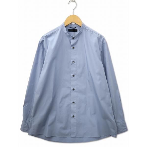 未使用品 ジュンハシモト junhashimoto 2025SS BANDCOLLAR SHIRT 長袖 バンドカラー シャツ 5(XL) SAX GREY(サックスグレー) メンズ【ブランド】ジュンハシモト junhashimoto【表記...