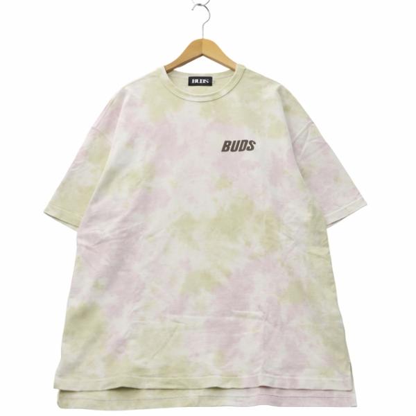 BUDS バッズ DYEING TEE タイダイ染め クルーネック 半袖 プリント コットン Tシャツ XL マルチカラー BDAW21-T01 メンズ【表記サイズ】メンズ:XL【実寸サイズ】肩幅：64cm　身幅：65cm　着丈：81cm　...