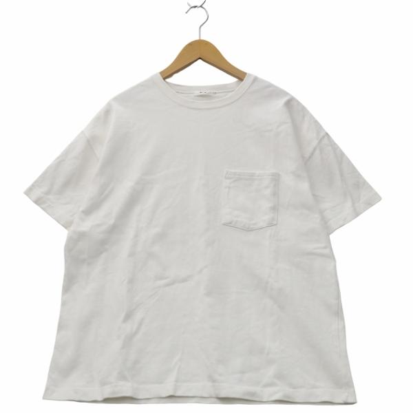 Koe コエ クルーネック 半袖 コットン Tシャツ L WHITE ホワイト KA92MIC0600 メンズ【表記サイズ】メンズ:L【実寸サイズ】肩幅：59cm　身幅：60cm　着丈：66cm　袖丈：19cm　　【素材】コットン100%【...