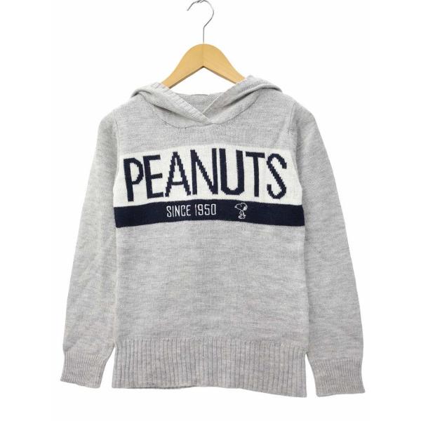 ピーナッツ PEANUTS フーディー ジャガード ロゴ刺繍 プルオーバー ニット セーター 130 GRAY(グレー) 春秋 メンズ レディース【ブランド】ピーナッツ PEANUTS【表記サイズ】キッズ:130【実寸サイズ】肩幅:約32....