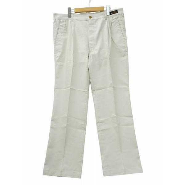 VULGARIS ブルガリス ストレッチ スラックスパンツ 97 OFFWHITE(オフホワイト) メンズ【表記サイズ】メンズ:97【実寸サイズ】ウエスト：96cm　もも幅：32.5cm　裾幅：23cm　股上：35.5cm　股下：74.5c...