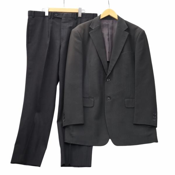 SUNLIT サンレット 開き見せ 背抜き シングル 2B ジャケット スラックス セットアップ AB6 BLACK ブラック メンズ【表記サイズ】メンズ:AB6【実寸サイズ】ジャケット 肩幅：48cm　ジャケット 身幅：57cm　ジャケッ...