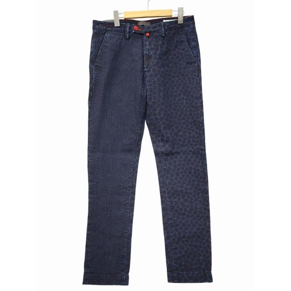 BARONIO バローニオ レオパード テーパード デニムパンツ 34 INDIGO(インディゴ) メンズ【表記サイズ】メンズ:34【実寸サイズ】ウエスト：84cm　もも幅：28.5cm　裾幅：16.5cm　股上：33cm　股下：77cm　...