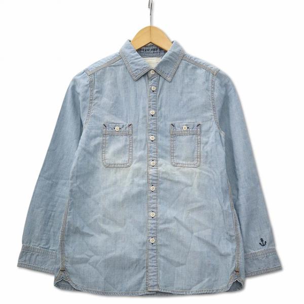 バナーバレット Banner Barrett イカリ アンカーマーク シャンブレー デニムシャツ ライトブルー 0 (XS) レディース【ブランド】バナーバレット Banner Barrett【表記サイズ】レディース/0【実寸サイズ】肩幅：...