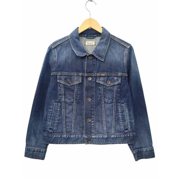 ヤヌーク YANUK Adele デニム ジャケット S BLUE(ブルー) 春秋 レディース【ブランド】ヤヌーク YANUK【表記サイズ】レディース:S【実寸サイズ】肩幅：40 cm　身幅：47cm　袖丈：54.5cm　着丈：49.3 c...