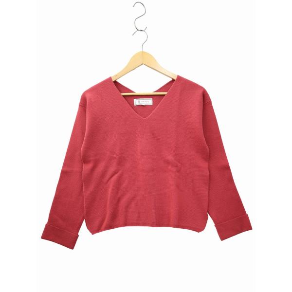 ロペピクニック ROPE Picnic 両Vネック プルオーバー ニット セーター 36(S) CHERRY(チェリー) 春秋冬 レディース【ブランド】ロペピクニック ROPE Picnic【表記サイズ】レディース:36【実寸サイズ】肩幅:...