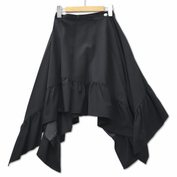 イーハイフンシックスティーシックス e hyphen sixty-six ギャザー切り替え ヘム フレア スカート ブラック レディース【ブランド】イーハイフンシックスティーシックス e hyphen sixty-six【表記サイズ】表記な...