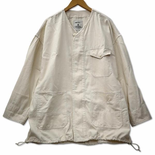 ニコアンド Niko and.. コットン オックスVネックブルゾン Big ベージュ 【ブランド】ニコアンド Niko and..【表記サイズ】レディース　Big【実寸サイズ】肩幅：66cm　身幅：68cm　着丈：78cm　袖丈：50cm...