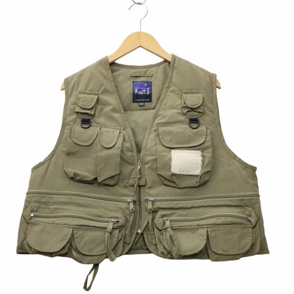 Pract.S プラクト エス ダウン フィッシングベスト M KHAKI カーキ 3271-554 メンズ【表記サイズ】メンズ:M【実寸サイズ】身幅：56.5cm　着丈：49cm　　【素材】ポリエステル65%　コットン35%　中綿:ダウン...