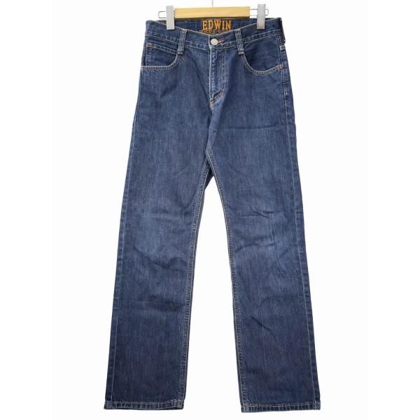エドウィン EDWIN ストレート デニム パンツ 160 INDIGO(インディゴ) キッズ【ブランド】エドウィン EDWIN【表記サイズ】キッズ:160【実寸サイズ】ウエスト：69cm　もも幅：28.5cm　裾幅：19cm　股上：32....
