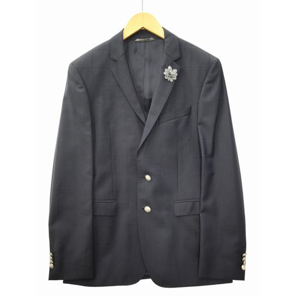 ヒューゴボス HUGO BOSS ウール チェック テーラードジャケット M NAVY(ネイビー) メンズ【ブランド】ヒューゴボス HUGO BOSS【表記サイズ】メンズ:MDE:48FR:48UK:48IT:48US:38RMX:38R【...