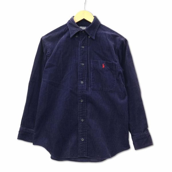 ポロ バイ ラルフローレン Polo by Ralph Lauren ポニー刺繍 長袖 コーデュロイシャツ ネイビー 150 キッズ【ブランド】ポロ バイ ラルフローレン Polo by Ralph Lauren【表記サイズ】ジュニア 15...