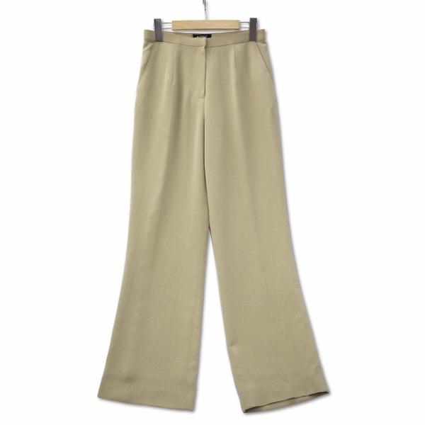 イマージュ iMAGE la IMAGE ノータック ストレッチ ロングパンツ ベージュ 11 (L) レディース【ブランド】イマージュ iMAGE【表記サイズ】レディース/11【実寸サイズ】ウエスト：70cm　もも幅：29cm　裾幅：23...