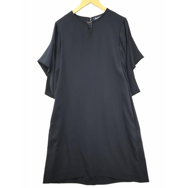 アツロウタヤマ ATSURO TAYAMA IMPRESSION インプレッション キーネック 5分袖 ロング ワンピース S〜M NAVY(ネイビー) 春夏 レディース【ブランド】アツロウタヤマ ATSURO TAYAMA【表記サイズ】レ...