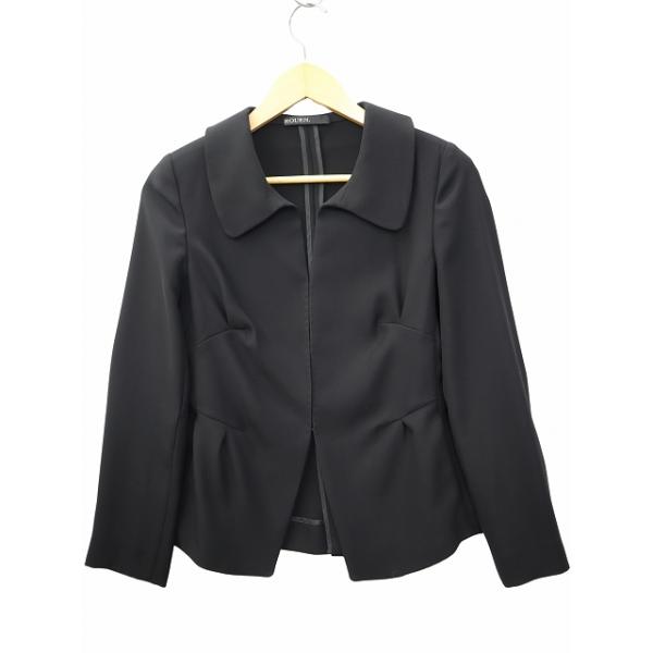 ROUEN ジャケット 36(S) BLACK(ブラック) レディース【表記サイズ】レディース:36(S)【実寸サイズ】肩幅：35.5cm　身幅：40.5cm　袖丈：53.5cm　着丈：56cm　　【素材】表地:ポリエステル100%　裏地:...