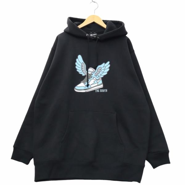 THE SOUTH ザ サウス FLYHIGH SKYWALK HOODIE フライハイ スカイウォーク フーディ パーカー XXL BLACK ブラック メンズ【表記サイズ】メンズ:XXL【実寸サイズ】肩幅：58.5cm　身幅：68.5c...