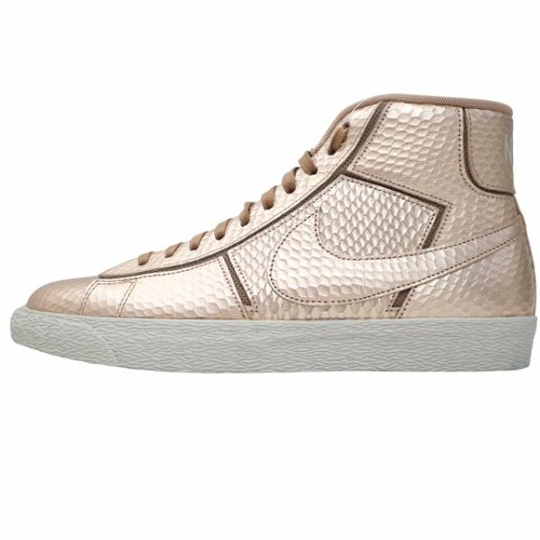 未使用品 NIKE 25cm WMNS BLAZER MID CUT OUT PREMIUM METALLIC BRONZE SNAKE スニーカー US8 644407-900 レディース【ブランド】ナイキ NIKE【表記サイズ】レディー...