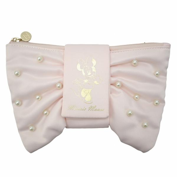 Maison de FLEUR×Disney Minnie Mouse リボンポーチ LIGHTPINK(ライトピンク) レディース【実寸サイズ】ヨコ:約22cm　タテ:約14.4cm　【色】LIGHTPINK(ライトピンク)【仕様】品番:...