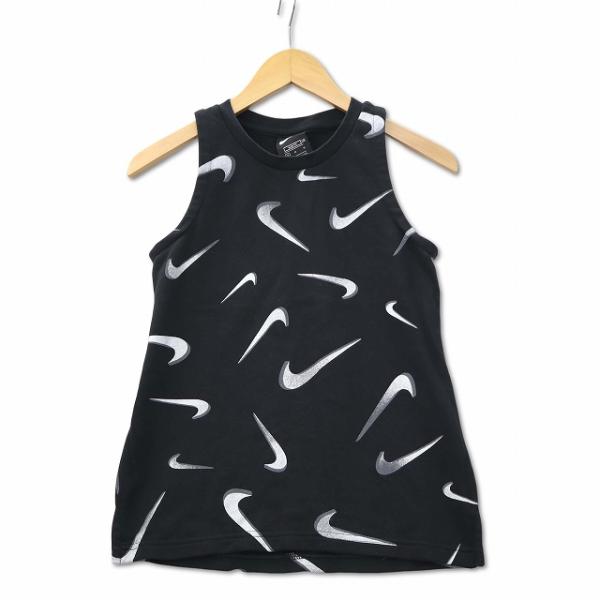ナイキ NIKE フレンチ テリー プリンテッド タンクトップ ジュニア M キッズ【ブランド】ナイキ NIKE【表記サイズ】ジュニア ガールズ M【実寸サイズ】肩幅：23cm　身幅：37cm　着丈：53cm　袖丈：-cm　　【素材】綿80...