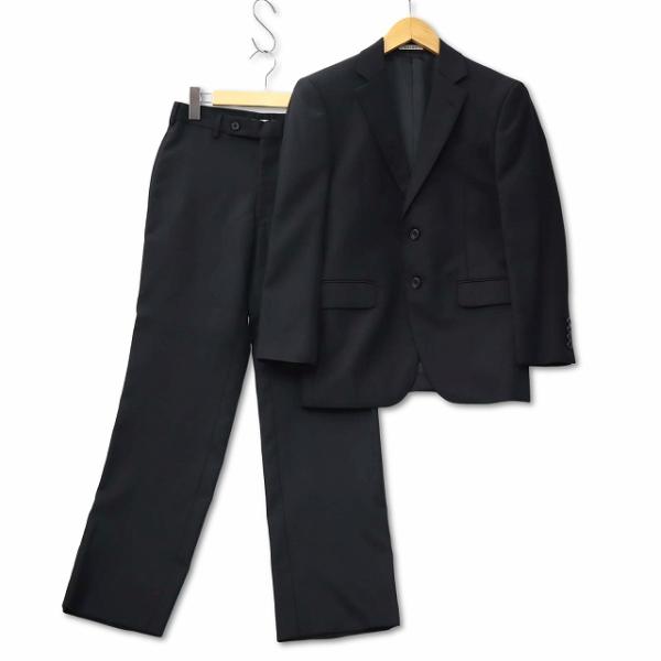 GULDY ウール ヘリンボーン テーラード ジャケット スーツ ブラック メンズ【表記サイズ】表記なし実寸サイズを参考にしてください【実寸サイズ】ジャケット 肩幅：43cm　ジャケット 身幅：48cm　ジャケット 袖丈：53cm　ジャケッ...