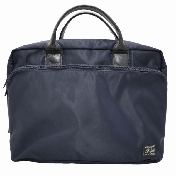 ポーター PORTER TIME 2WAY BRIEFCASE(S) ブリーフケース NAVY(ネイビー) メンズ レディース【ブランド】ポーター PORTER【実寸サイズ】持ち手の長さ：30cm　ヨコ：35.5cm　タテ：27cm　マチ：...