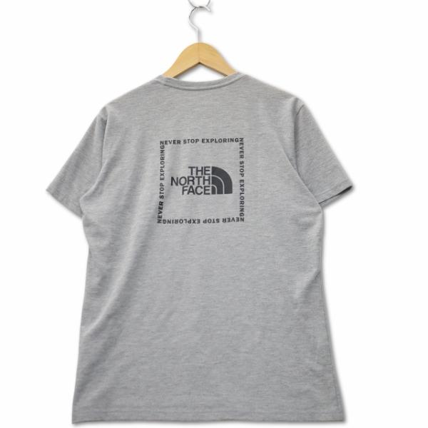 THE NORTH FACE S/S Backside Square Logo Tee ショートスリーブ バックサイド スクエアロゴ Tシャツ M (Z) MIX GRAY (Z)ミックスグレー NT81971 メンズ【ブランド】ザノースフ...