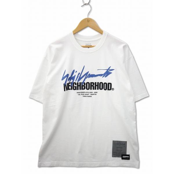 未使用品 NEIGHBORHOOD×Yohji Yamamoto ネイバーフッド×ヨウジヤマモト 2026SS TEE SS クルーネック ロゴ プリント 半袖 Tシャツ XL【ブランド】ネイバーフッド NEIGHBORHOOD【表記サイズ...