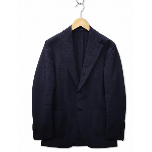 ラルディーニ LARDINI JV990AQ66 コットン ストレッチ シアサッカー テーラードジャケット 44(S) NAVY(ネイビー) メンズ【ブランド】ラルディーニ LARDINI【表記サイズ】メンズ:44(S)【実寸サイズ】肩幅　...