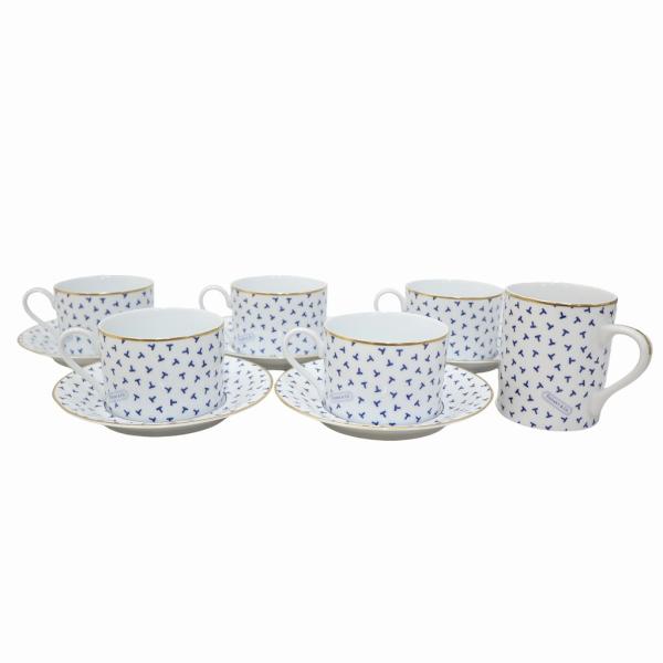 未使用品 ティファニー TIFFANY &amp; CO. 廃盤品 ダンシングT カップ＆ソーサー 5客 / マグカップ 11点セット その他【ブランド】ティファニー TIFFANY &amp; CO.【表記サイズ】-【実寸サイズ】カップ　...