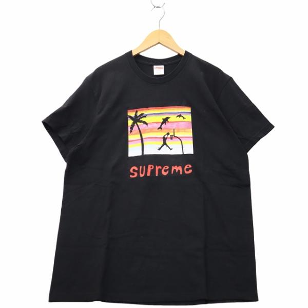 シュプリーム SUPREME 2021SS DUNK TEE ダンク プリント 半袖 クルーネック コットン Tシャツ L BLACK ブラック メンズ【ブランド】シュプリーム SUPREME【表記サイズ】メンズ:L【実寸サイズ】肩幅：49...
