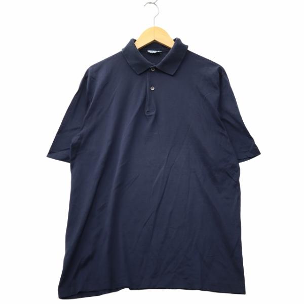 エルメス HERMES ヴィンテージ コットン 半袖 薄手 ポロシャツ M NAVY ネイビー メンズ【ブランド】エルメス HERMES【表記サイズ】メンズ:M【実寸サイズ】肩幅：49cm　身幅：54cm　着丈：71cm　袖丈：27.5cm...