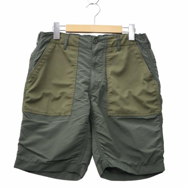 サージュデクレ sage de cret ドローコード ナイロン ショートパンツ ショーツ S KHAKI カーキ メンズ【ブランド】サージュデクレ sage de cret【表記サイズ】メンズ:S【実寸サイズ】ウエスト：80cm　もも幅：...