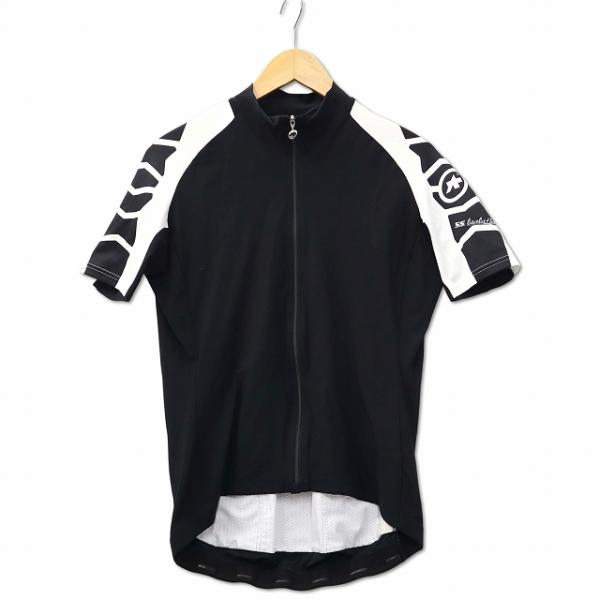 アソス ASSOS NO015 ショートスリーブ ジップアップ サイクルジャージ 自転車ウェア ブラック XL レディース【表記サイズ】レディース/XL【実寸サイズ】身幅：52cm　着丈：64cm　ゆき丈：45.5cm　　【素材】ポリアミド...