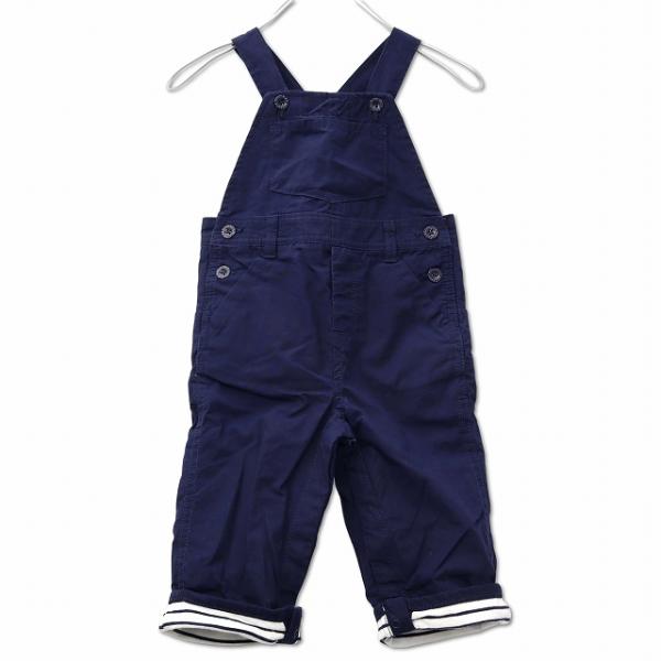 ベビーギャップ BABY GAP コットン オーバーオール ロンパース 12-18months（80cm相当） ネイビー キッズ【ブランド】ベビーギャップ BABY GAP【表記サイズ】キッズ　12-18months【実寸サイズ】腰から胸当...